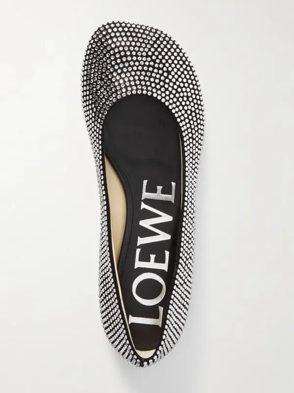 Loewe Crystal-embellished Ballet Flats