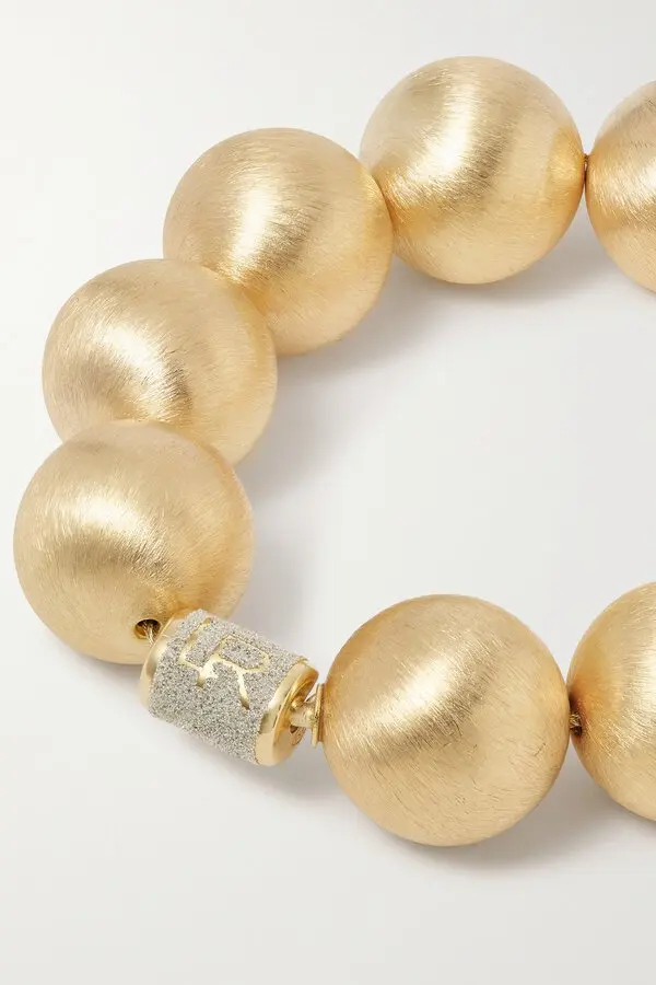 Lauren Rubinski 14-karat Beaded Bracelet