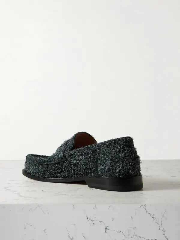 Loewe Campo Brushed Suede Loafers