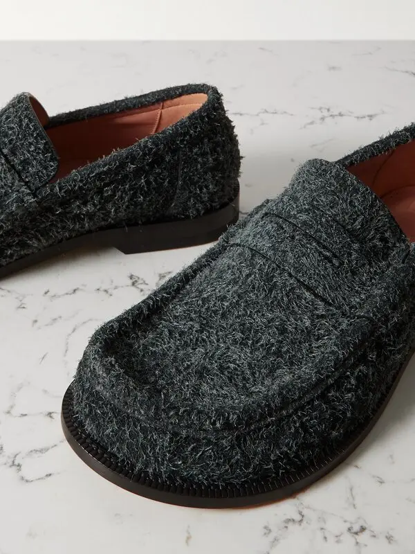 Loewe Campo Brushed Suede Loafers