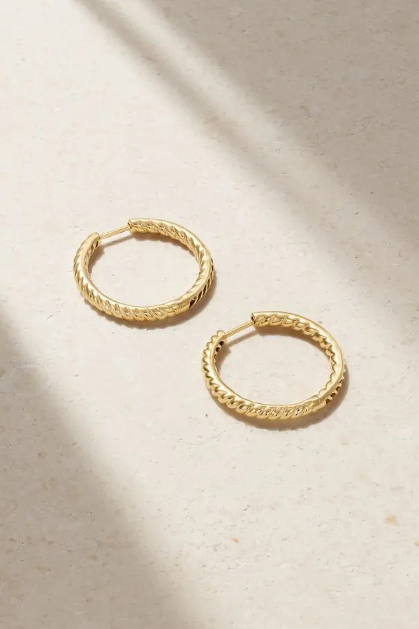 ANITA KO Zoe 18-karat Hoop Earrings - Gold