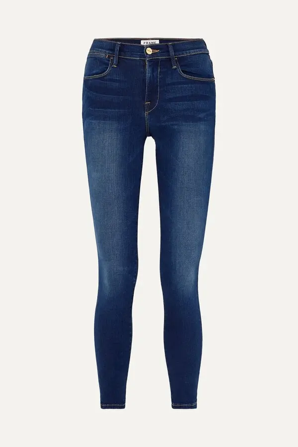 FRAME Le High Skinny Jeans - Blue