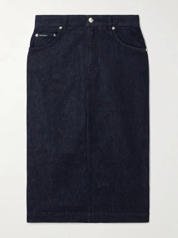 Dolce & Gabbana Stretch-denim Pencil Skirt
