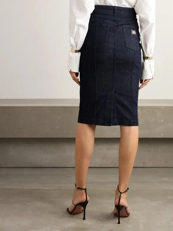 Dolce & Gabbana Stretch-denim Pencil Skirt