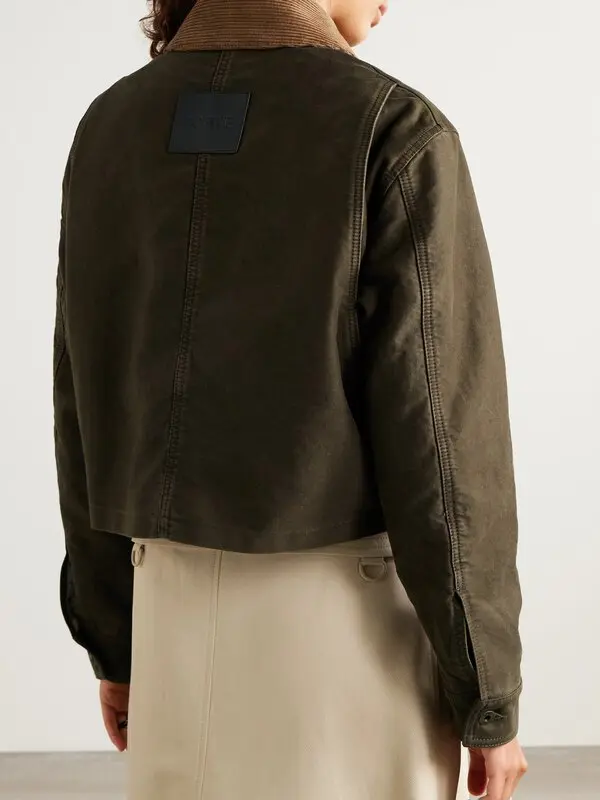 Loewe Corduroy-trimmed Cotton Jacket