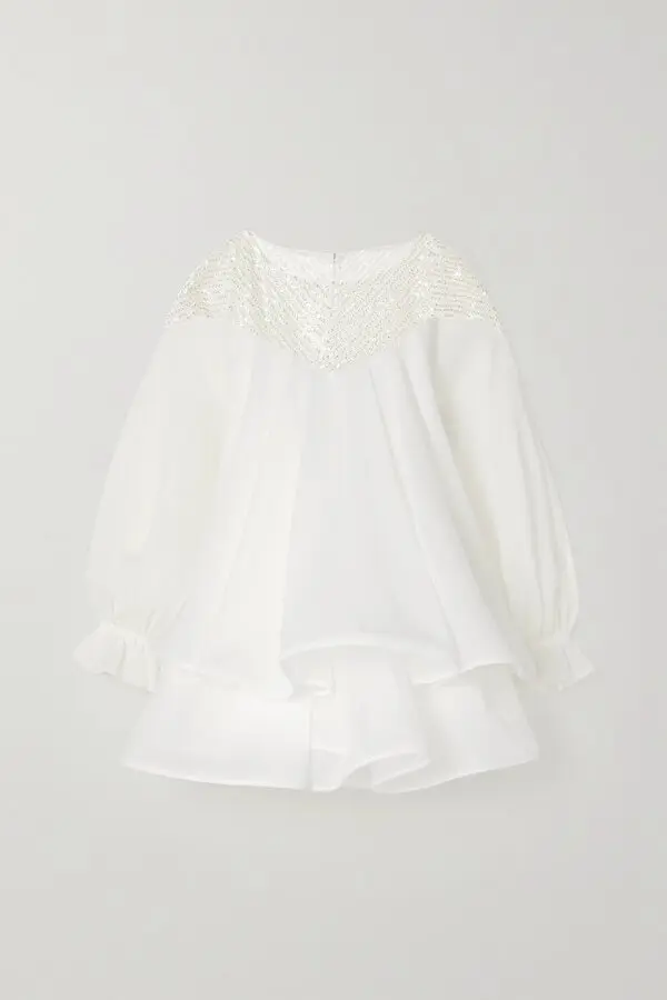 Rime Arodaky Mar Layered Mini Dress - White