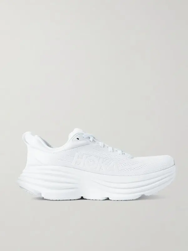 Hoka One One Hoka Bondi 8 Rubber-trimmed Mesh Sneakers