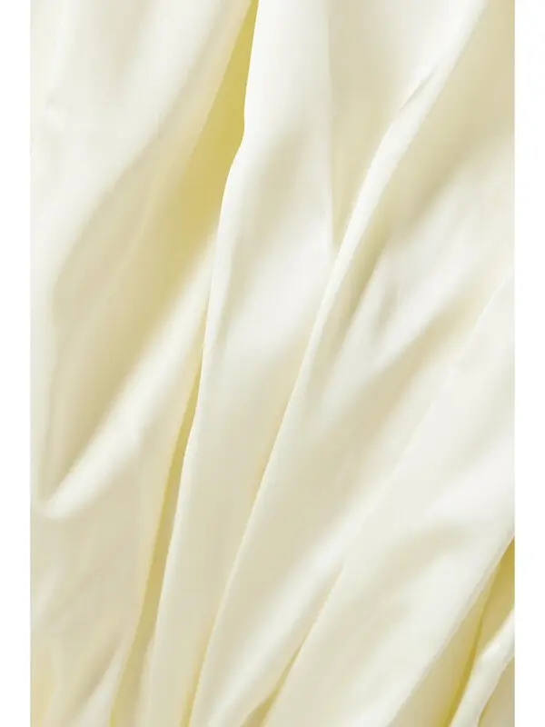 Tove Raynara Strapless Gathered Satin Top
