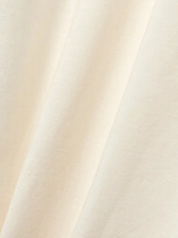 CORTANA Marlo Pleated Linen Straight-leg Trousers
