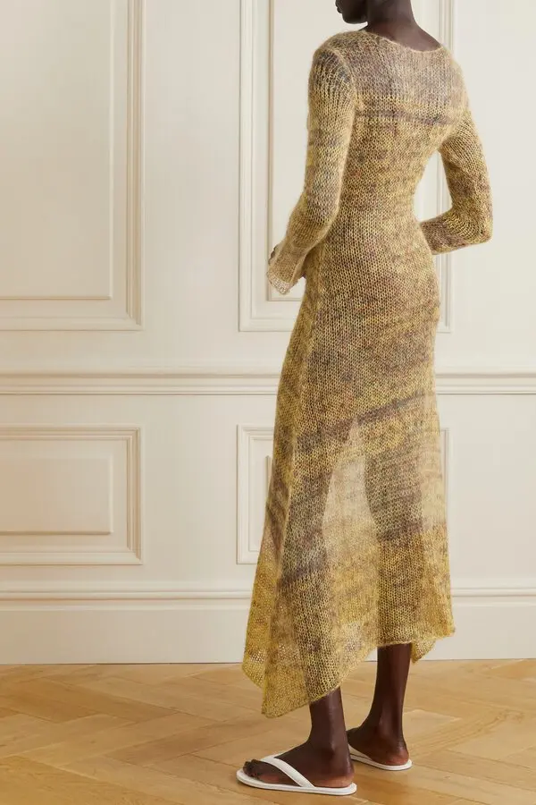 LUKHANYO MDINGI Mohair And Silk-blend Maxi Dress
