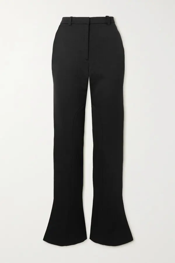 WALES BONNER Coltrane Wool-blend Drill Flared Pants