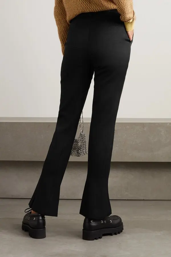 WALES BONNER Coltrane Wool-blend Drill Flared Pants