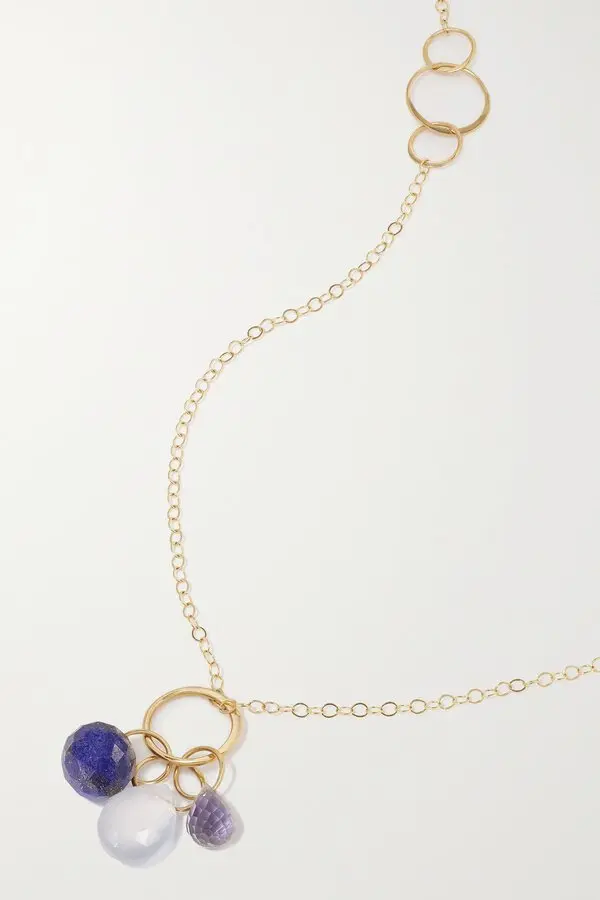MELISSA JOY MANNING 14-karat Recycled Multi-stone Necklace - Gold