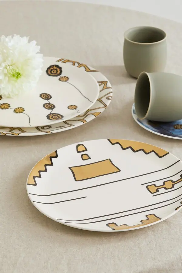 NIMEROLOGY Here Comes The Sun 27cm -plated Bone China Dinner Plate