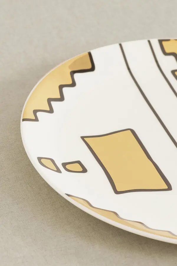 NIMEROLOGY Here Comes The Sun 27cm -plated Bone China Dinner Plate