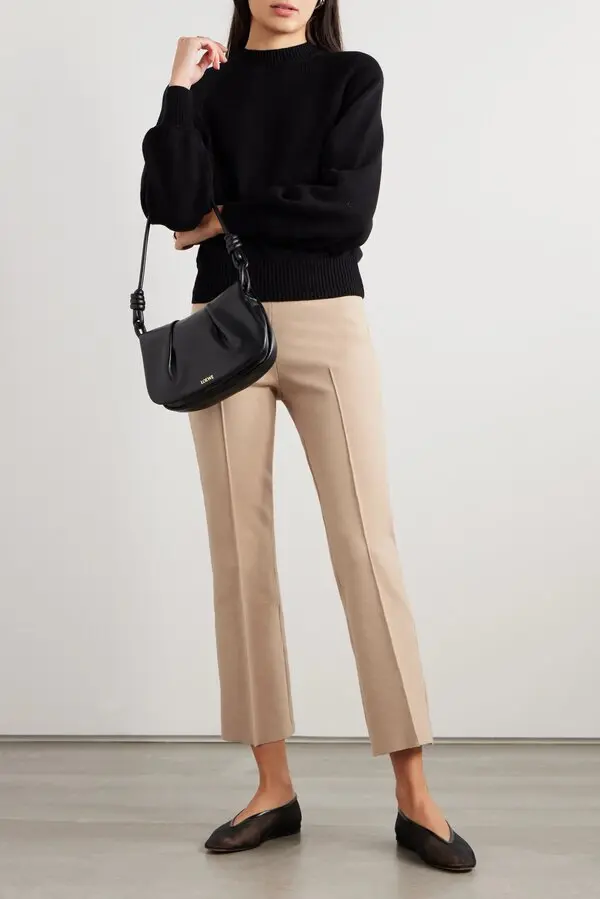 HIGH SPORT Kick Cropped Flared Pants