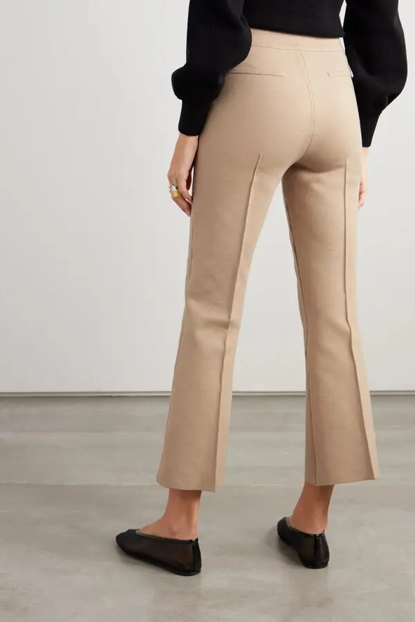 HIGH SPORT Kick Cropped Flared Pants