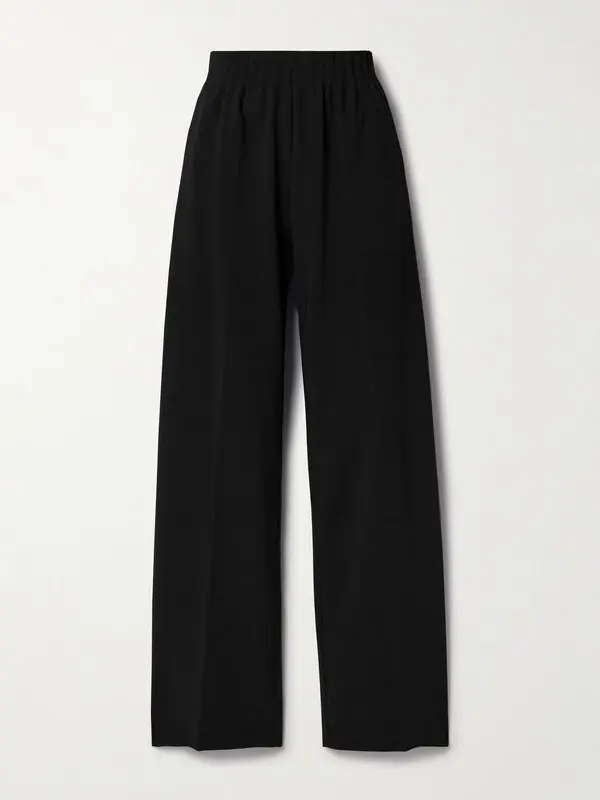 FFORME Maud Wool-blend Crepe Wide-leg Pants