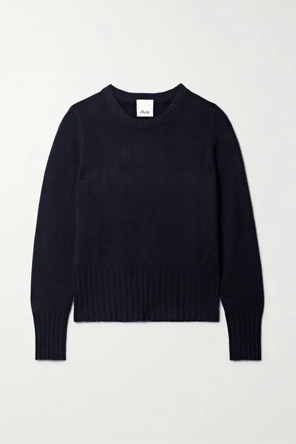 ALLUDE Cashmere Crewneck Sweater