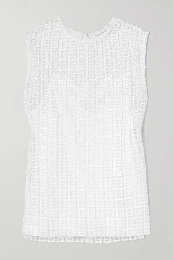 Givenchy Guipure Lace Top - White
