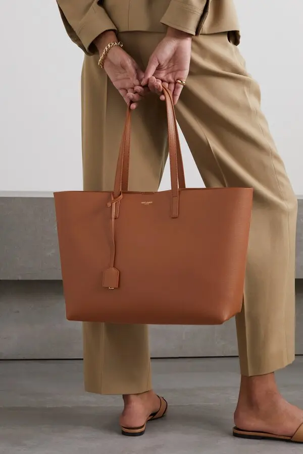 Saint Laurent East/west Leather Tote