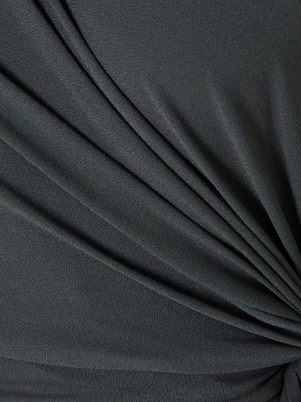 Alex Perry Twist-front Crepe-jersey Midi Dress