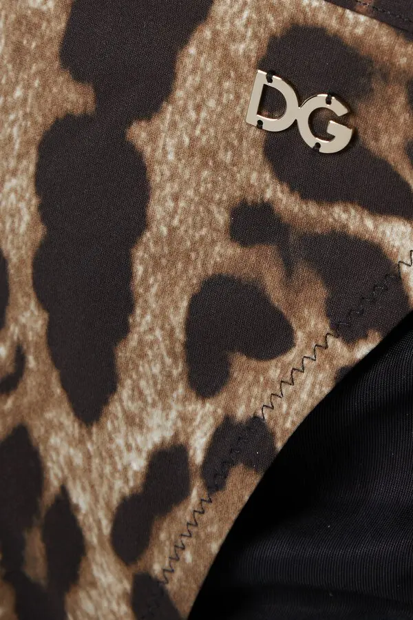 Dolce & Gabbana Leopard-print Bikini Briefs - Animal Print