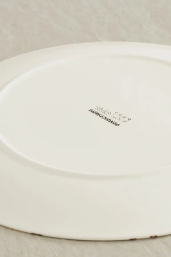 NIMEROLOGY Here Comes The Sun 31cm -plated Bone China Charger Plate