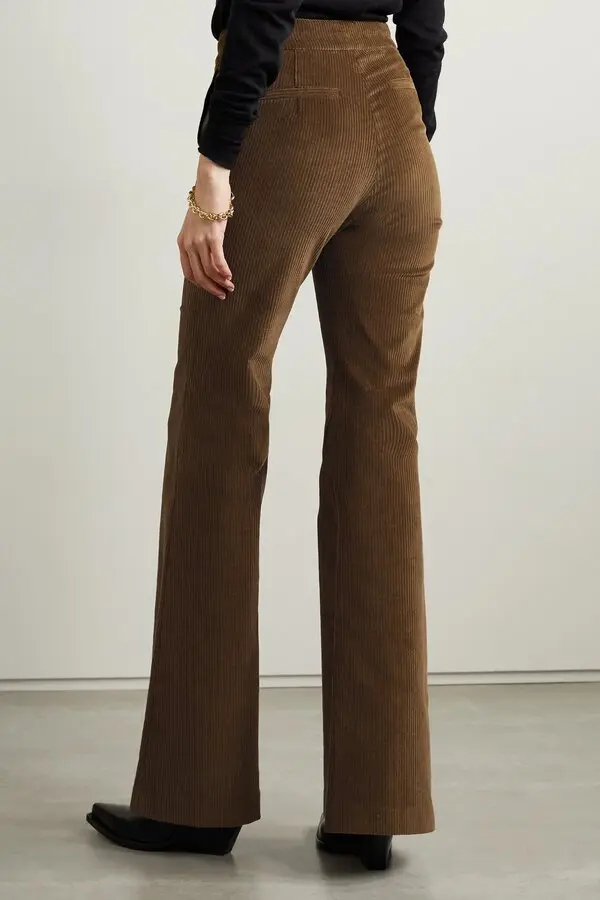 Adam Lippes Cotton-blend Corduroy Wide-leg Trousers