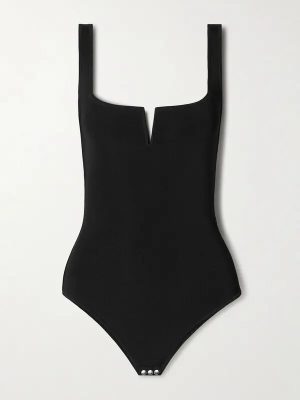 Galvan Freya Stretch-knit Bodysuit