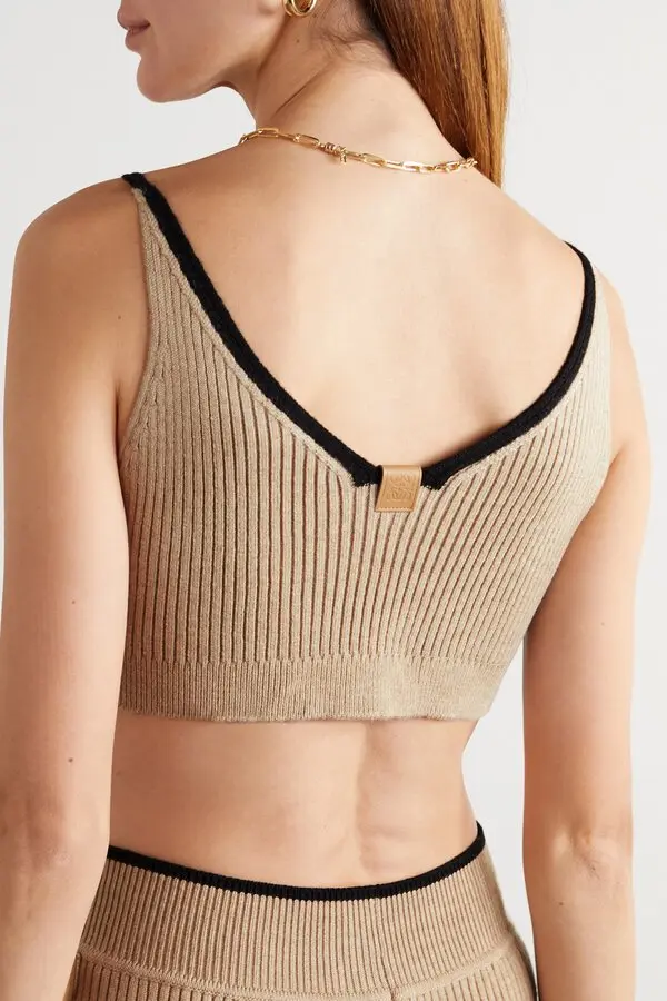 Loewe Ribbed Wool Bralette