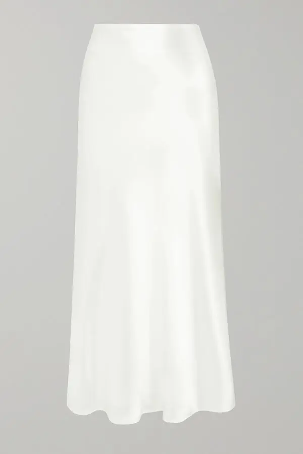 Galvan Valletta Satin Midi Skirt