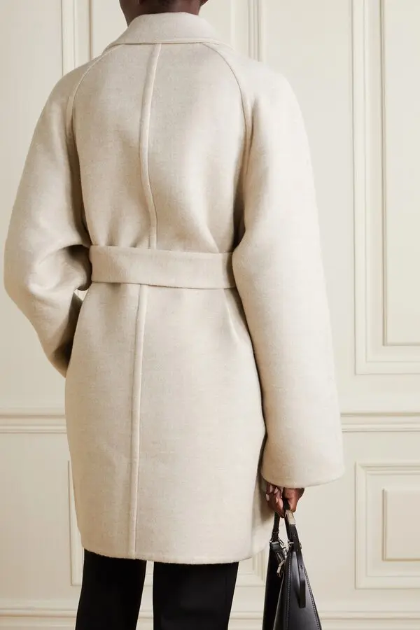 Givenchy Belted Wool, Silk, And Cashmere-blend Coat