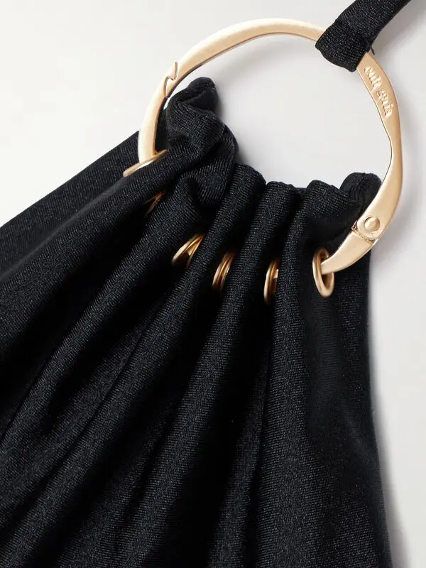 Cult Gaia Golda Embellished Bikini Top