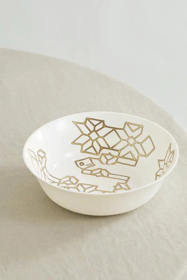NIMEROLOGY Here Comes The Sun 26mm Bone China Bowl - Gold