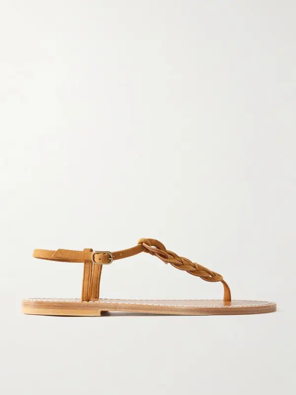 K.JACQUES Lemovis Woven Suede Sandals