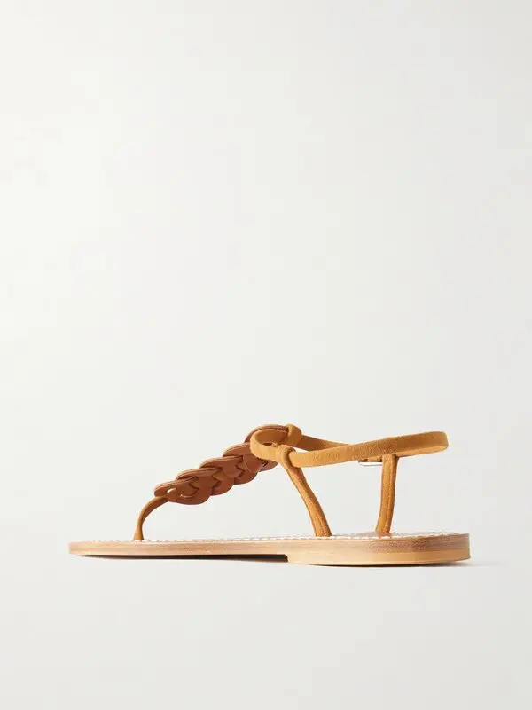 K.JACQUES Lemovis Woven Suede Sandals