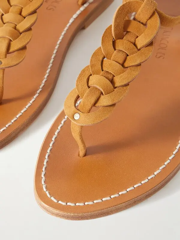 K.JACQUES Lemovis Woven Suede Sandals