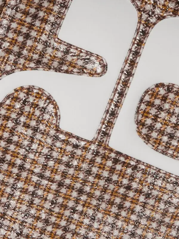 COURREGES Reedition Cropped Appliquéd Checked Jacket