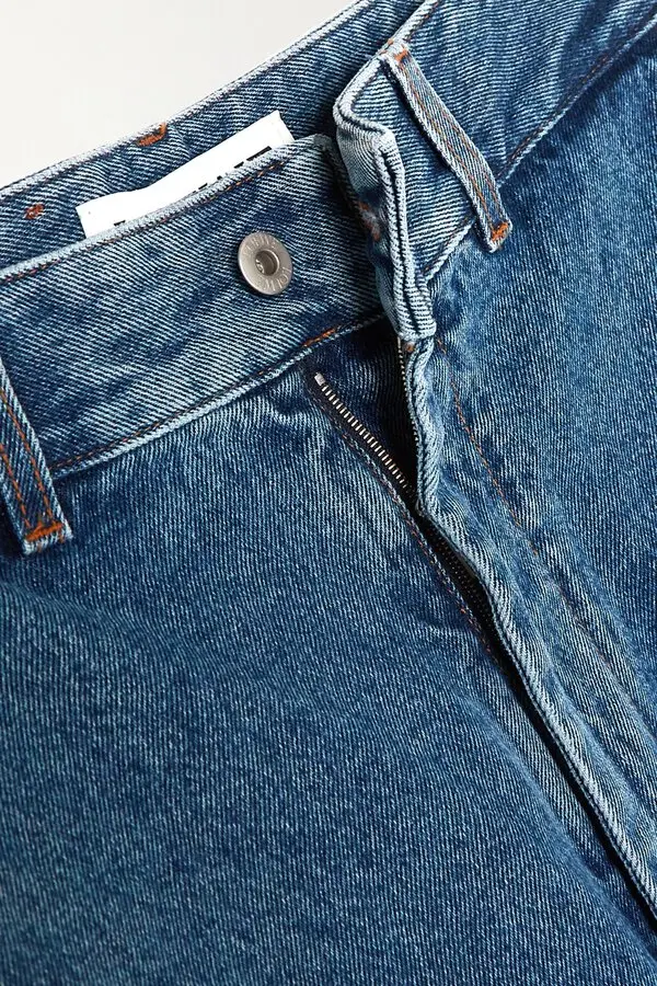 Loewe Anagram Appliquéd High-rise Wide-leg Jeans
