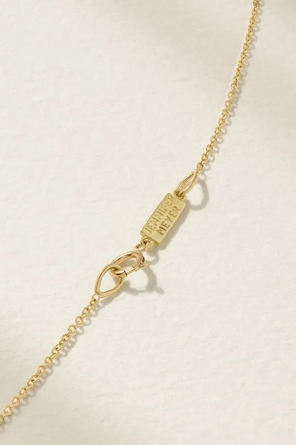 JENNIFER MEYER Mini Elephant 18-karat Diamond Necklace
