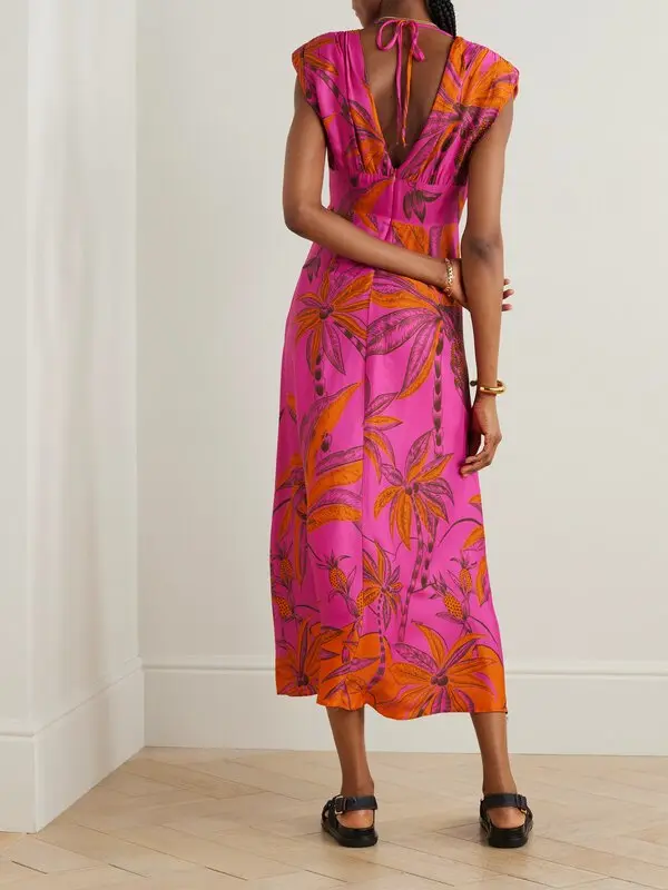 Farm Rio Beach Forest Printed Lenzing™ Ecovero™ Maxi Dress
