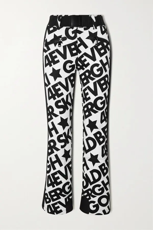 Goldbergh Skistar Printed Belted Flared Ski Pants