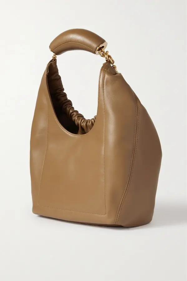 Loewe Squeeze Small Leather Shoulder Bag - Brown
