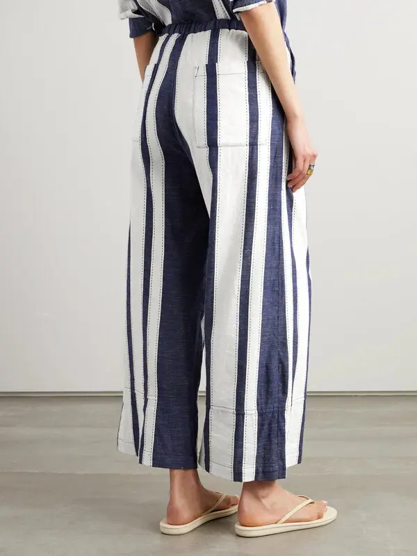 LEMLEM Desta Striped Cotton Pants