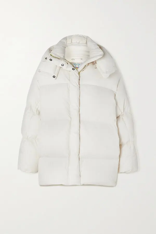 Tory Burch Hooded Quilted Shell Down Jacket