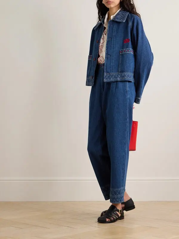 BODE Murray High-rise Wide-leg Jeans