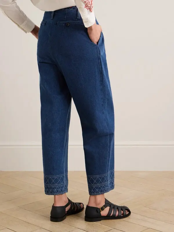 BODE Murray High-rise Wide-leg Jeans
