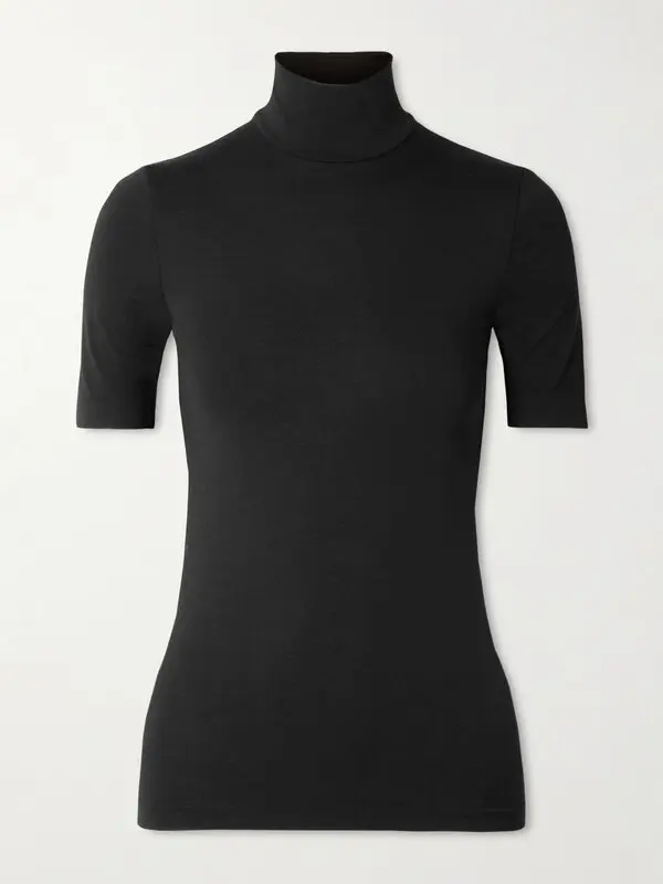Wolford Aurora Modal-blend Jersey Turtleneck Top