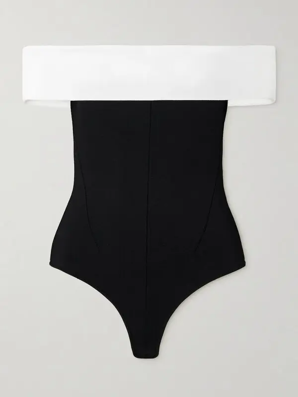 Galvan Aria Off-the-shoulder Bodysuit